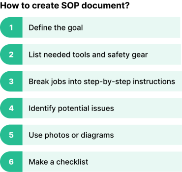 How to write a SOP for Maintenance Organizations - WorkTrek