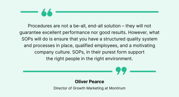 Purpose of Standard Operating Procedure (SOP) - WorkTrek