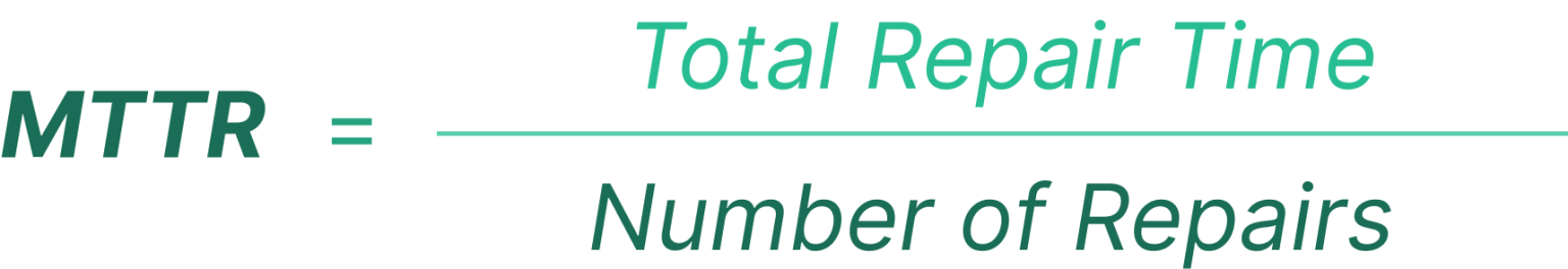 Mean Time to Repair (MTTR) - WorkTrek